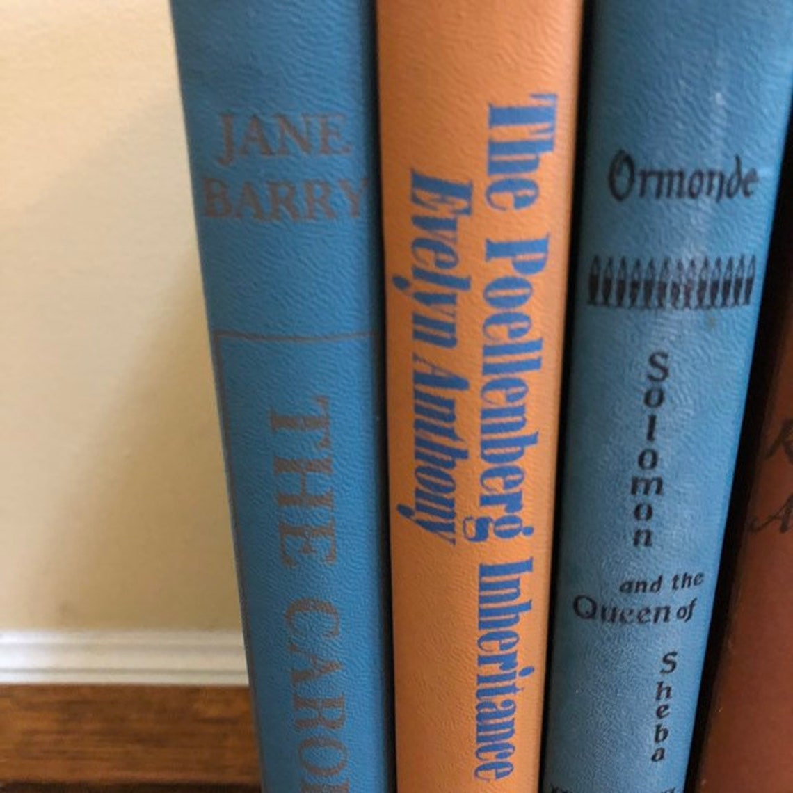 Vintage Book Set Blues and Tans Color Coordinated Books - Etsy