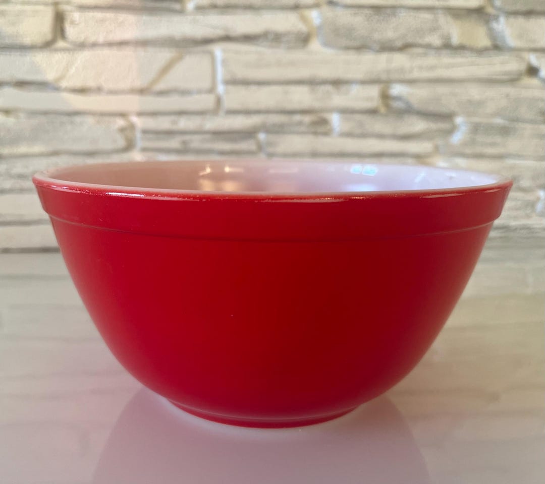 Pyrex Bowl 402 Vintage Red 1950s Excellent Condition - Etsy