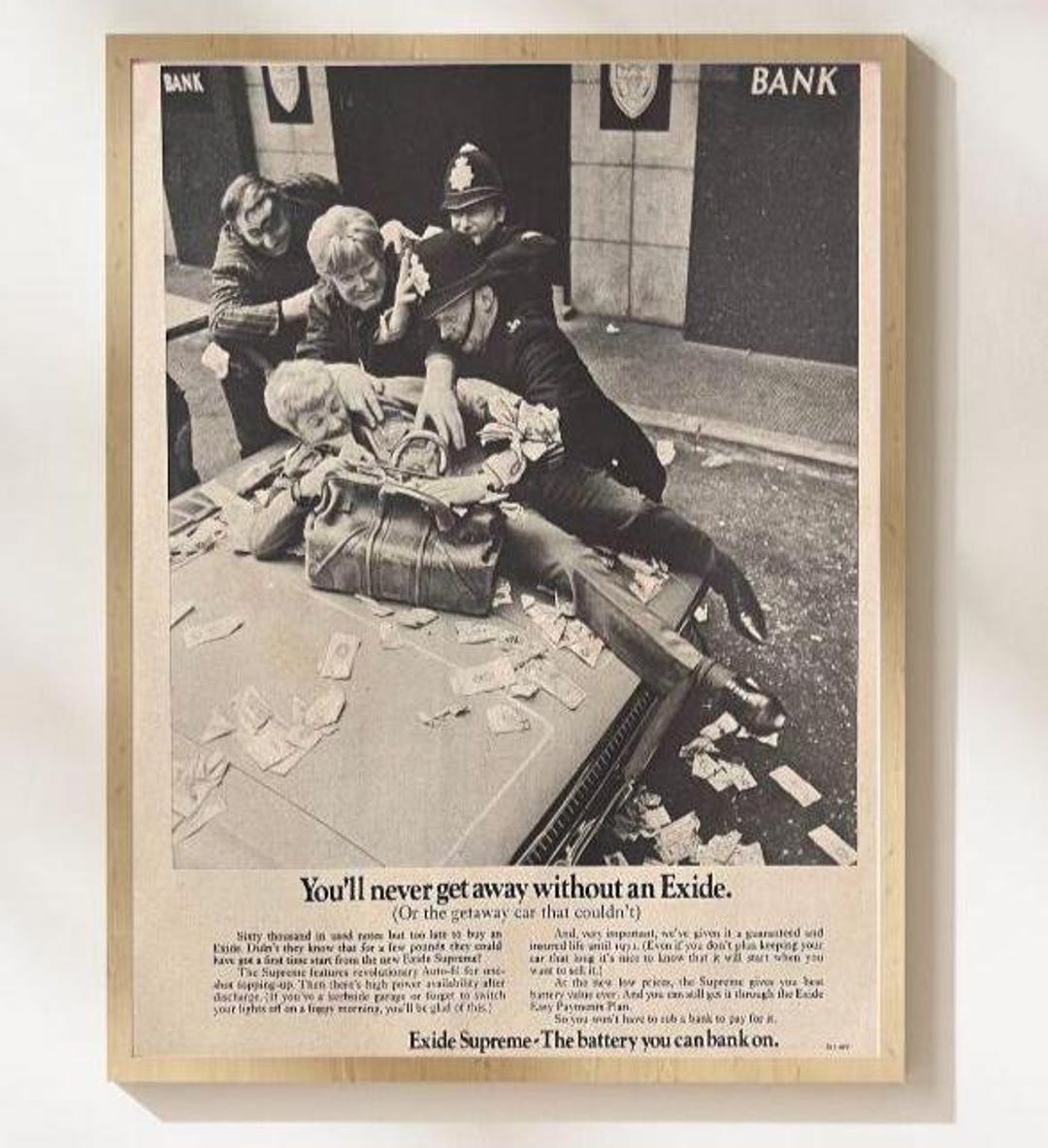 Vintage 1968 Exide Battery Car Ad | Original Print From Autocar ...