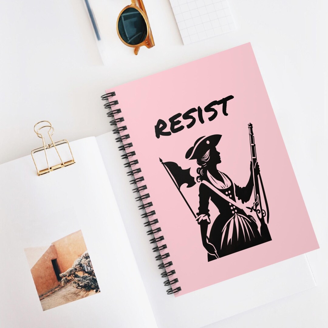 RESIST Notebook | Feminist History Journal | Vintage Patriot Gift ...
