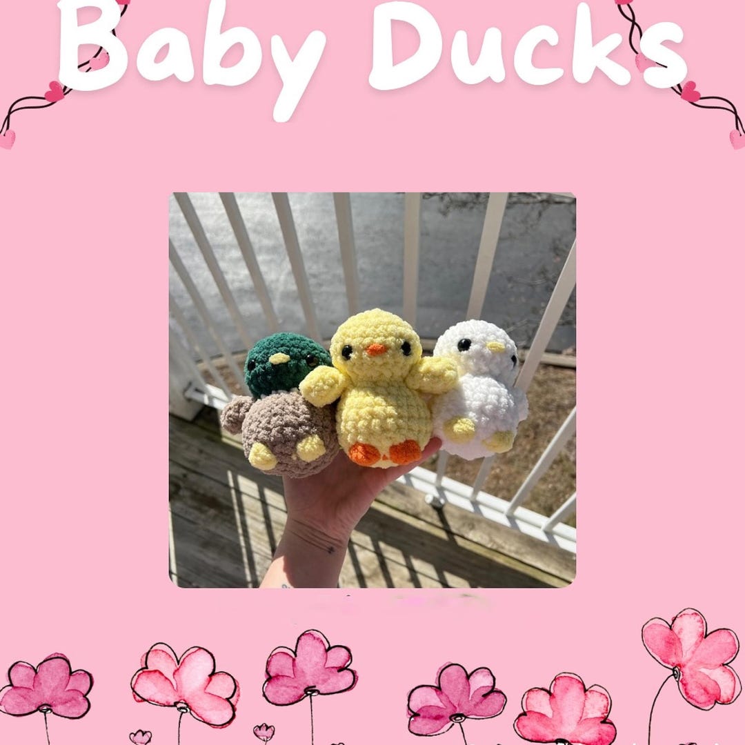 Baby Duck Crochet PATTERN, Rubber Duck Amigurumi Crochet Pattern in ...