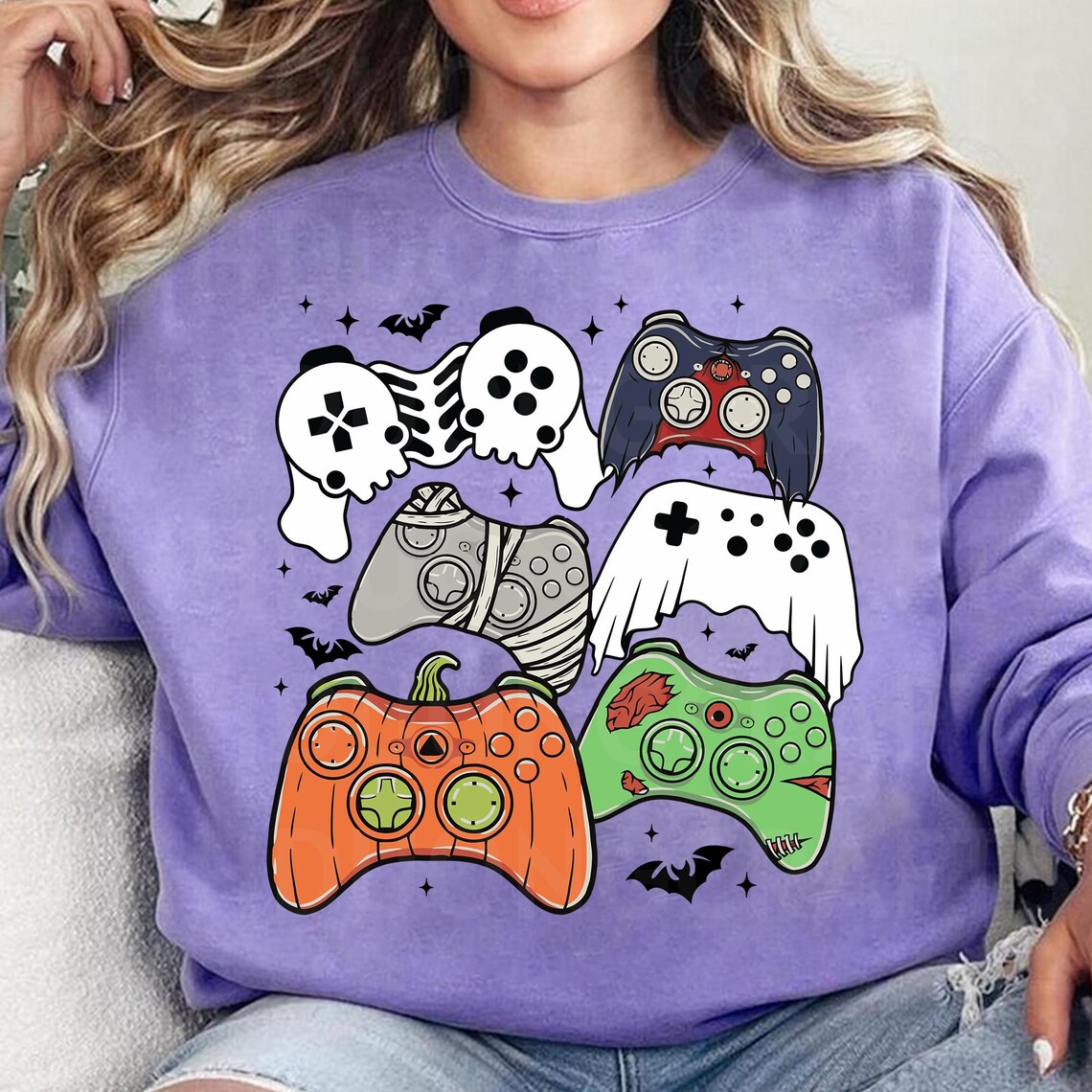 Halloween Game Controller PNG, Spooky Gamer Sublimation Design, Funny ...