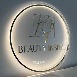 Backlit Company Logo, Custom Acrylic Logo Sign, Neon Business Sign ...