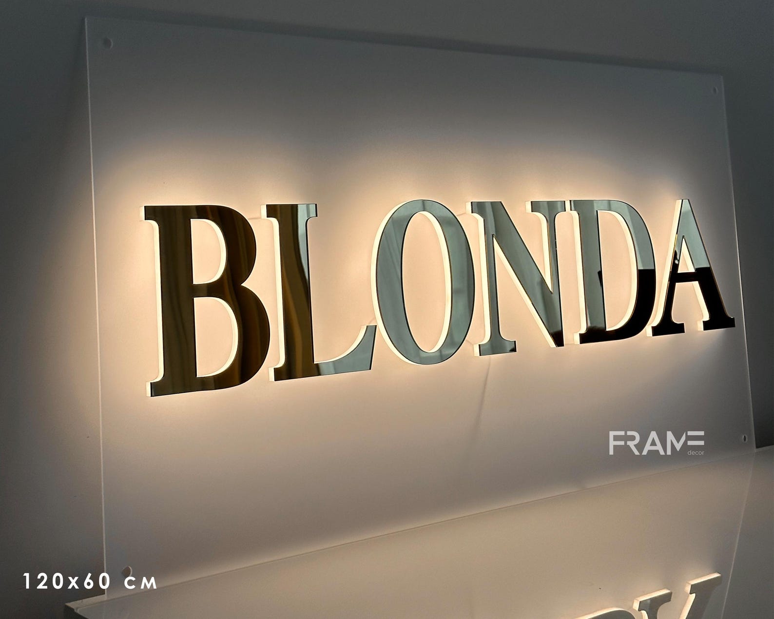 Acrylic Wall Sign With Backlight for Dance Studio or Business, Custom ...