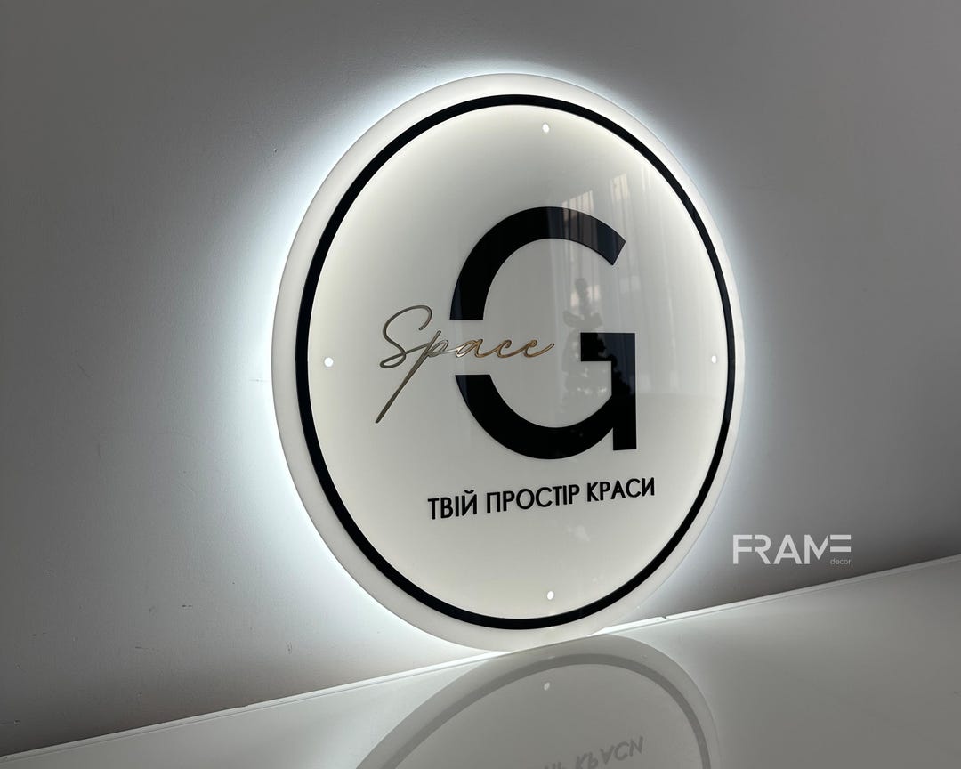 Custom 3D Business Logo, Backlit LED Storefront Sign, Outdoor Signage ...