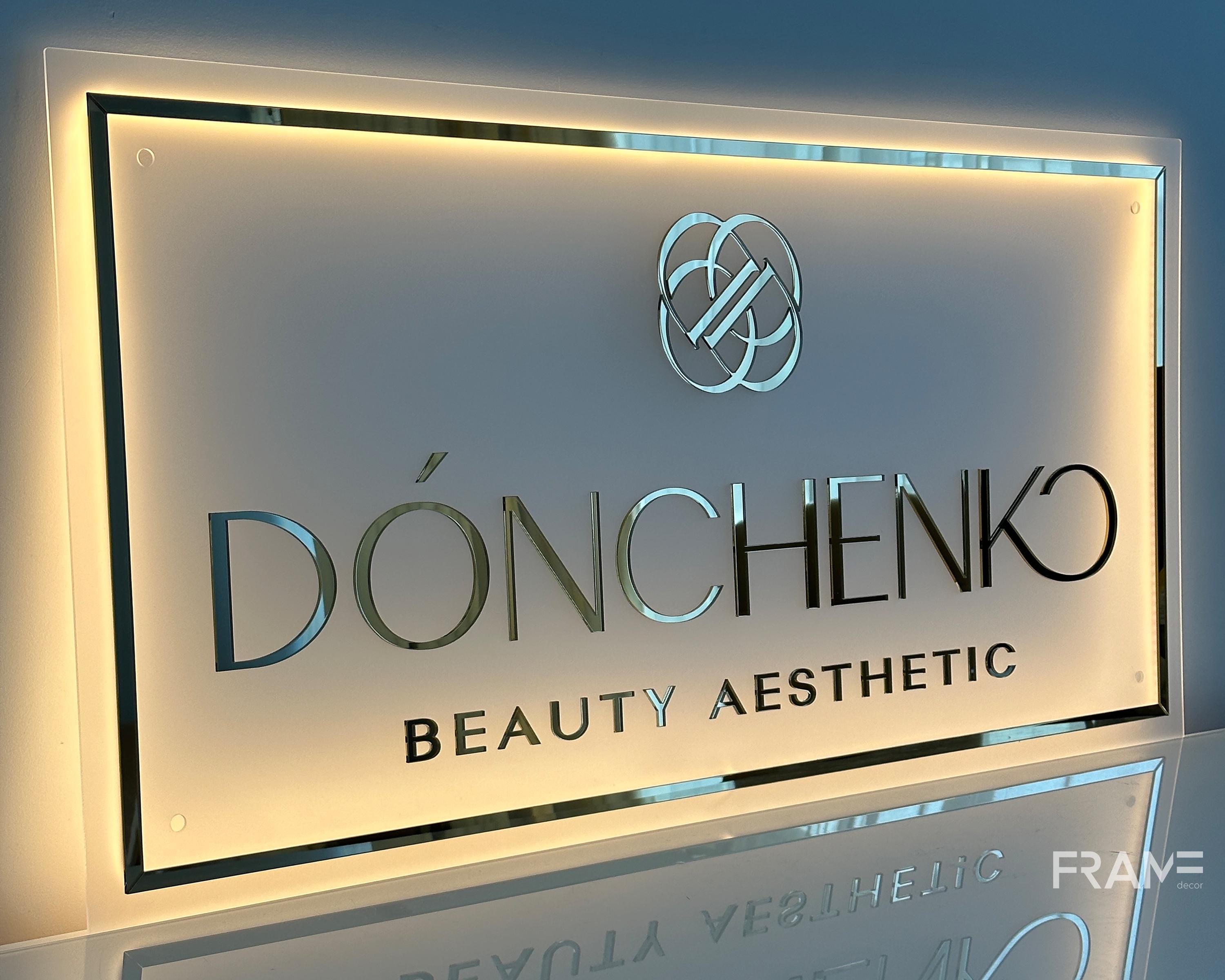 Custom LED Business Sign, Personalized Acrylic Light up Wall Sign, 3D ...