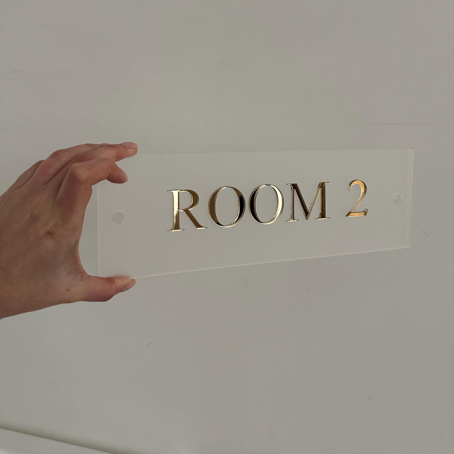 Custom Room Number Sign – Acrylic Suite Door Plaque for Hotels and ...