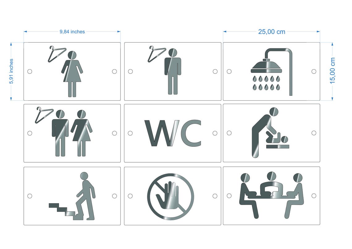 Modern Acrylic Staff Door Sign for Office or Clinic, Professional Wall ...
