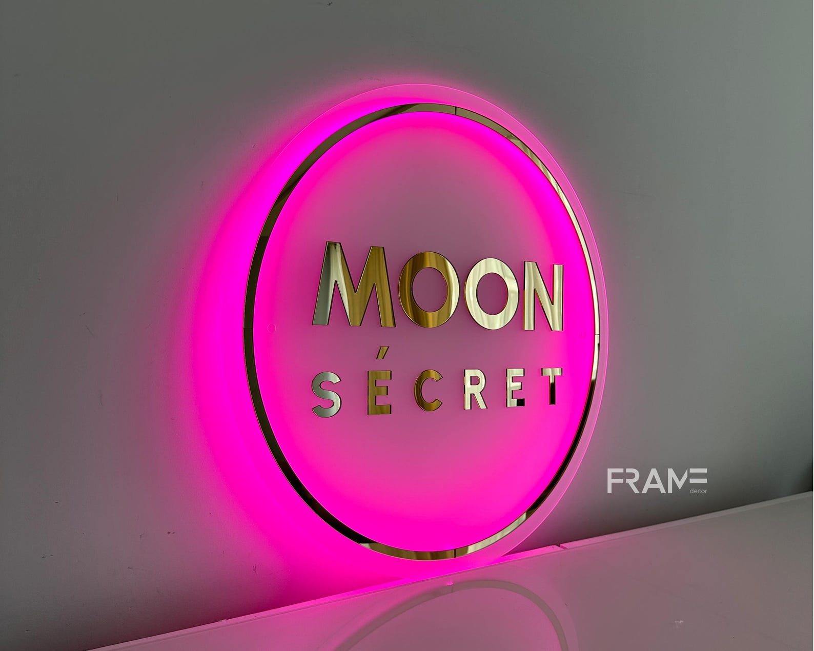 Custom Business Signboard, Personalized Acrylic Logo Wall Sign With ...