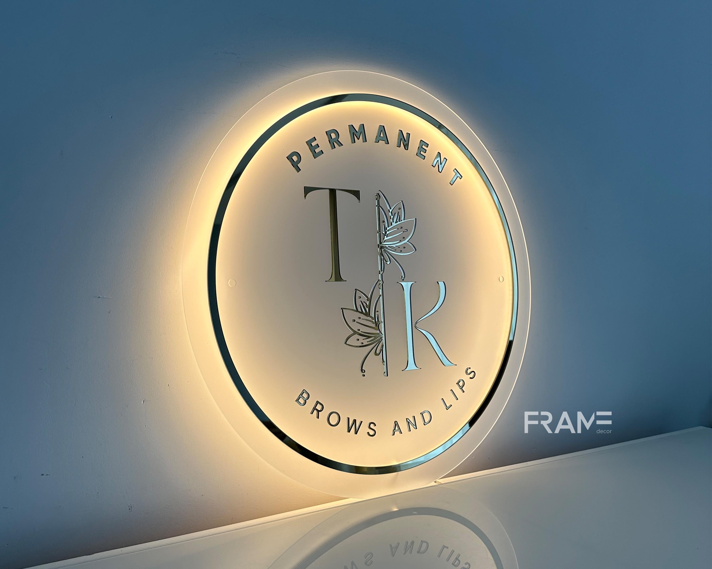 Backlit Company Logo, Custom Acrylic Logo Sign, Neon Business Sign ...