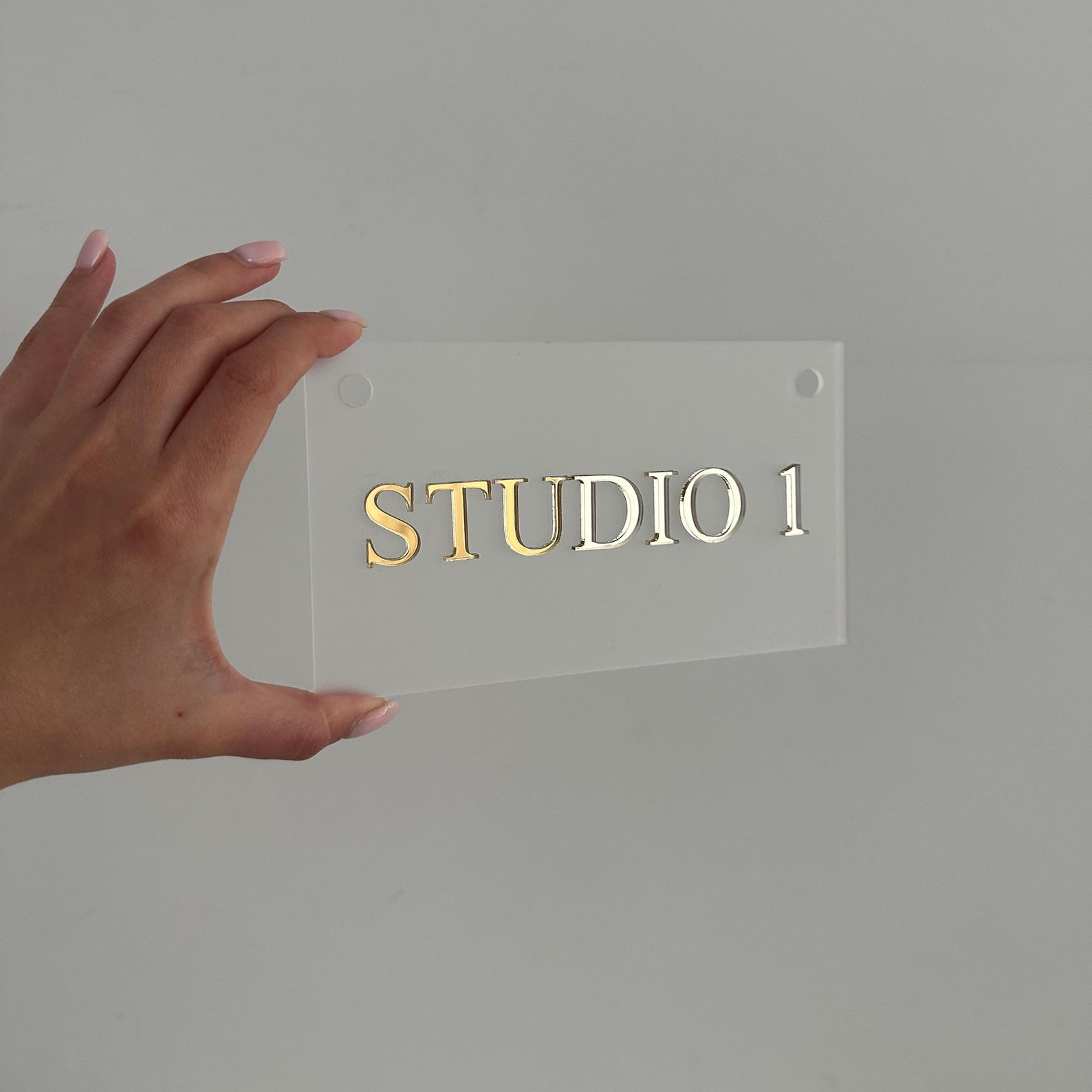 Acrylic Bathroom Door Sign, Modern Mirror Letter Plaque, WC Sign ...