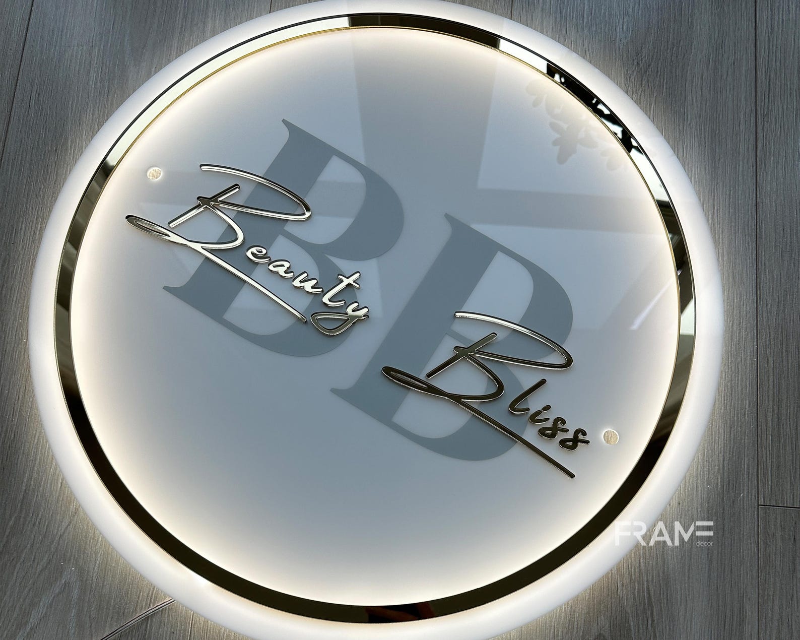 Custom Business Signboard, Personalized Acrylic Logo Wall Sign With ...