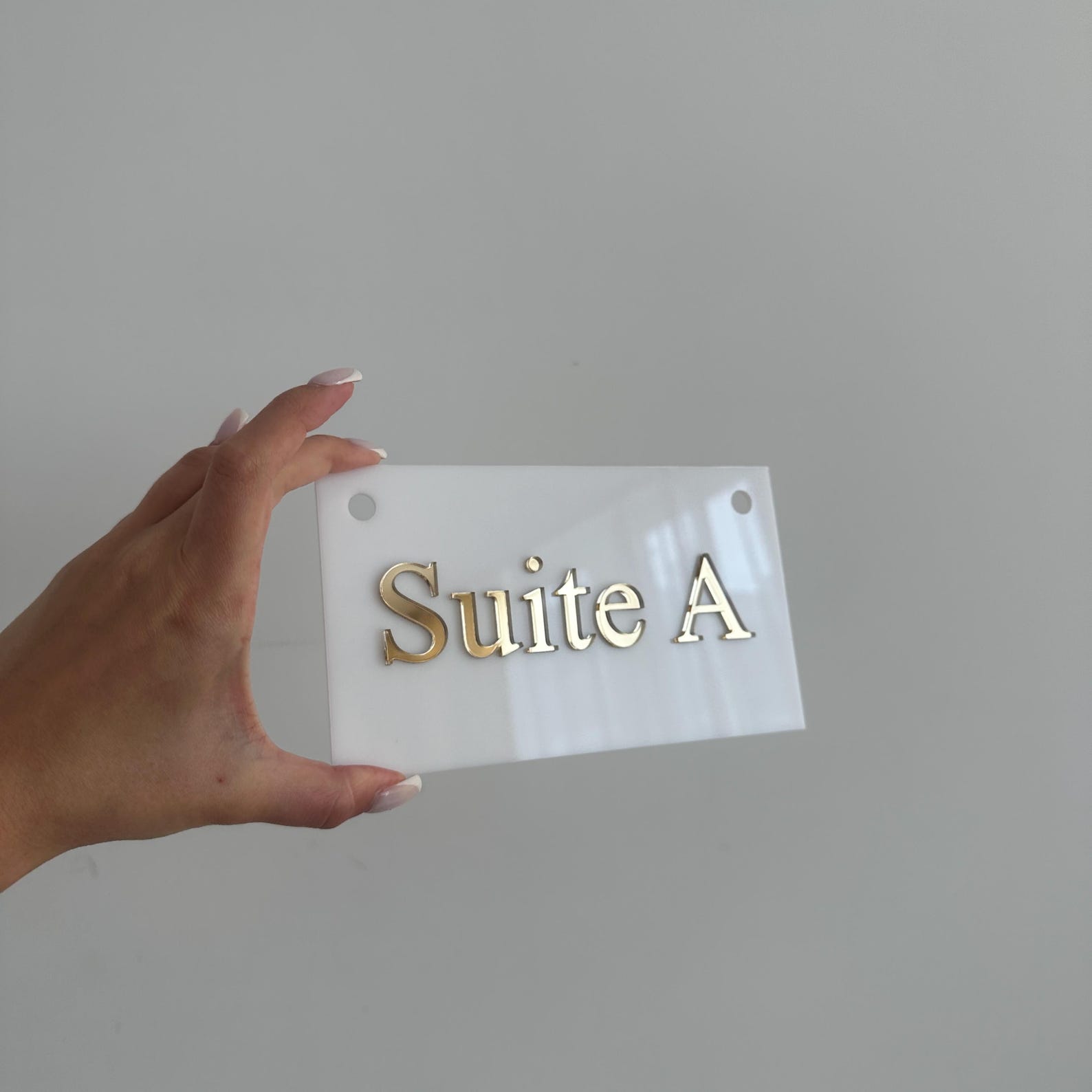 Custom Room Number Sign – Acrylic Suite Door Plaque for Hotels and ...