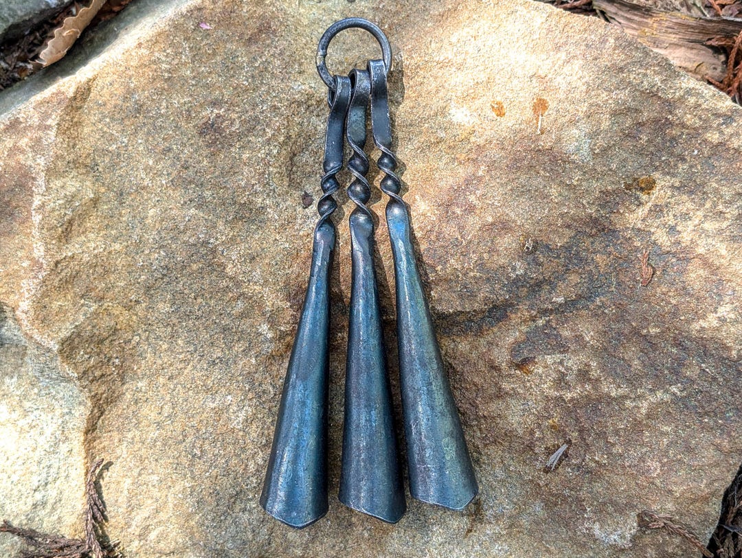 Mongolian 6" Shaman Bell Set | Iron Bells for Drums and Shaman Customs ...
