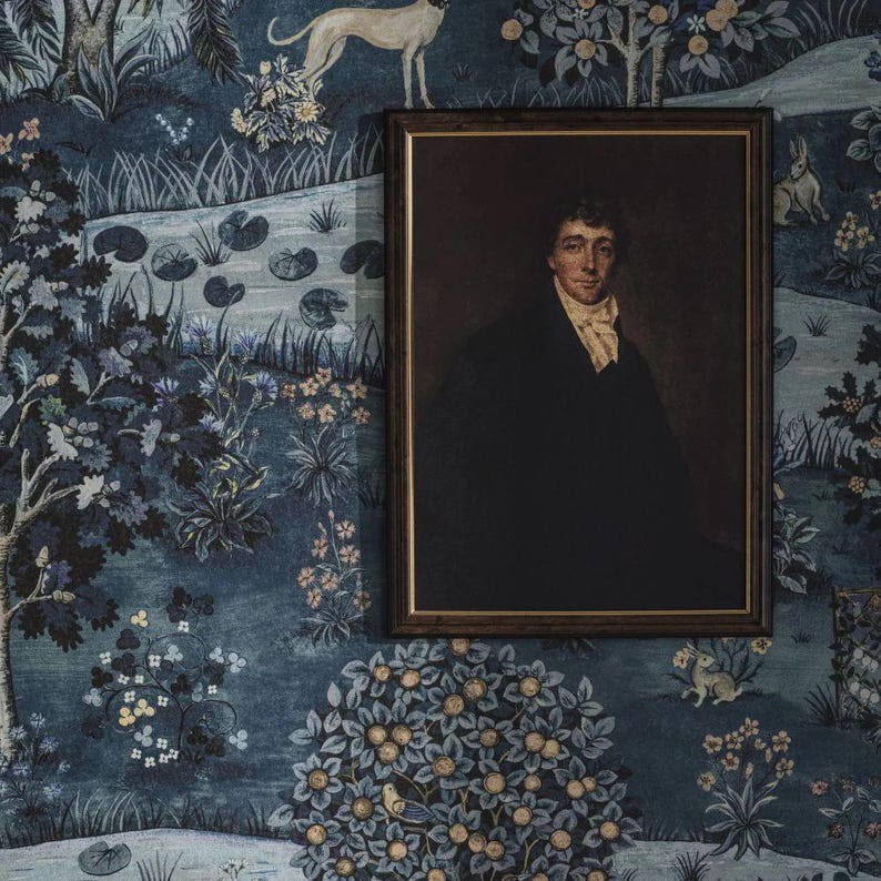 William Morris Nature Wallpaper, Vintage Style Wall Mural, Peel and ...