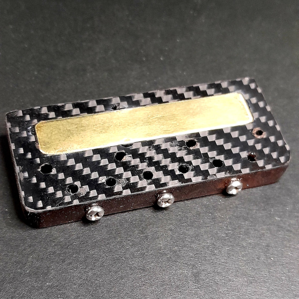 Hillbilly Guitars Telecaster Short Bridge Carbon Fiber & Black ...