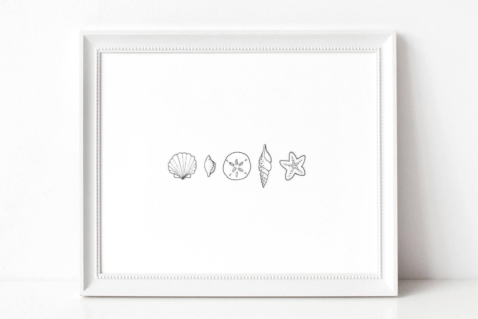 Sea Shell Print, PRINTABLE Nursery Art, Instant Download Print ...