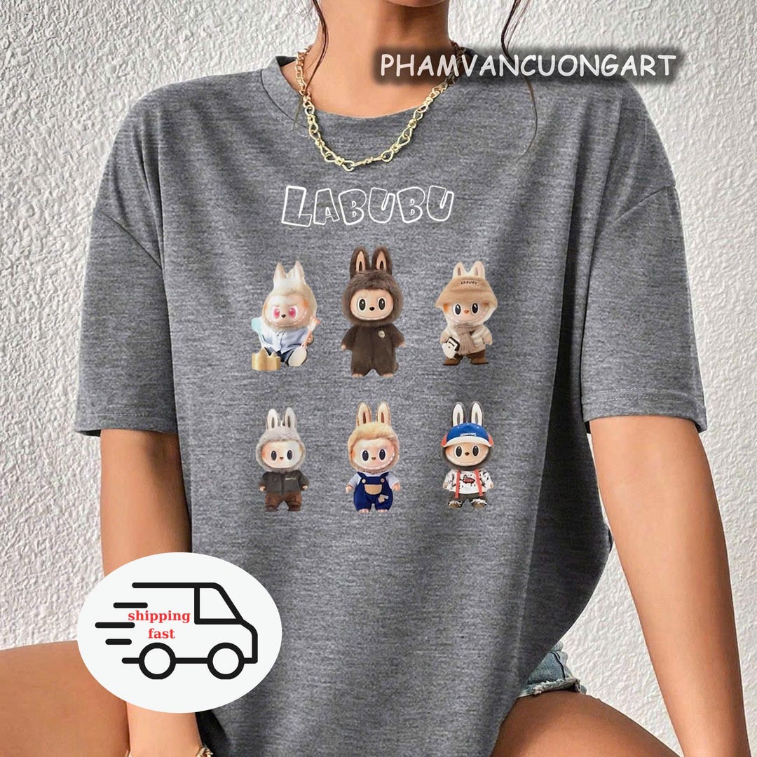Cute Labubu the Monsters Funny Labubu Lover Men Women Kid T-shirt ...
