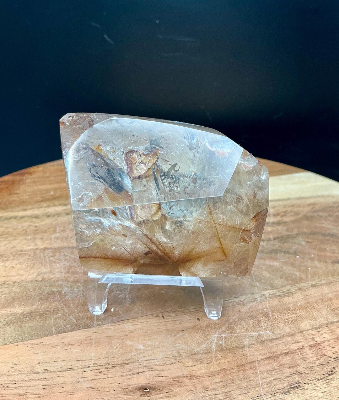 Unique Rare Copper Star Rutile Garden Quartz Freeform Rainbow Flash - Etsy