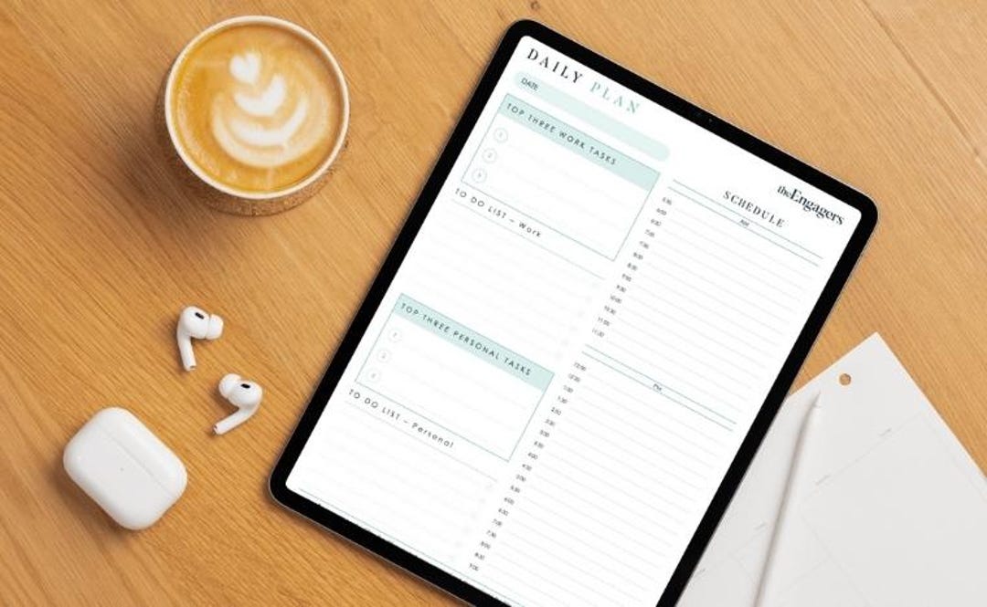 EDITABLE | 'daily Planner', Simple, Easy to Use, Productivity Checklist ...