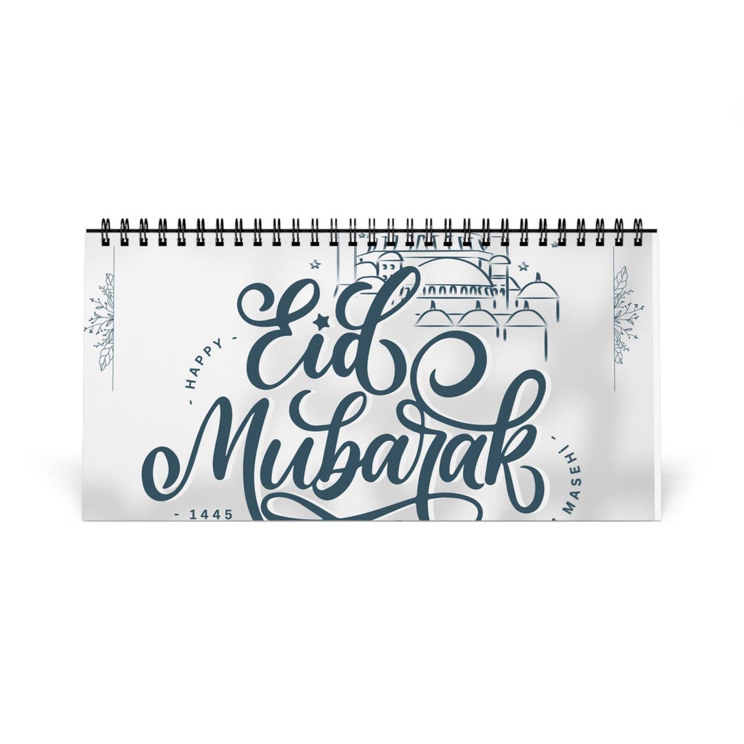 Eid Al-adha Themed White Islamic Desk Calendar - Etsy
