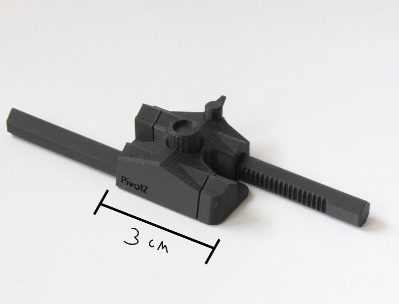 3D Printed Mechanical Compass in Matte Black, a Dual-pencil Drawing ...