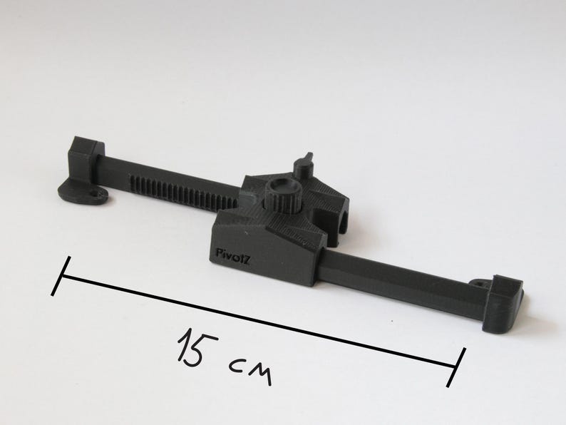 3D Printed Mechanical Compass in Matte Black, a Dual-pencil Drawing ...