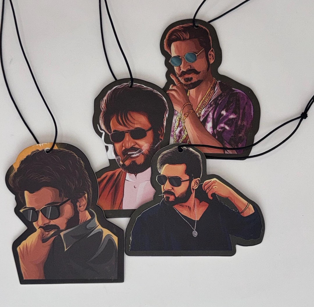 Tamil Gift Idea, Custom Air Freshener, Kollywood Actor Air Freshener ...