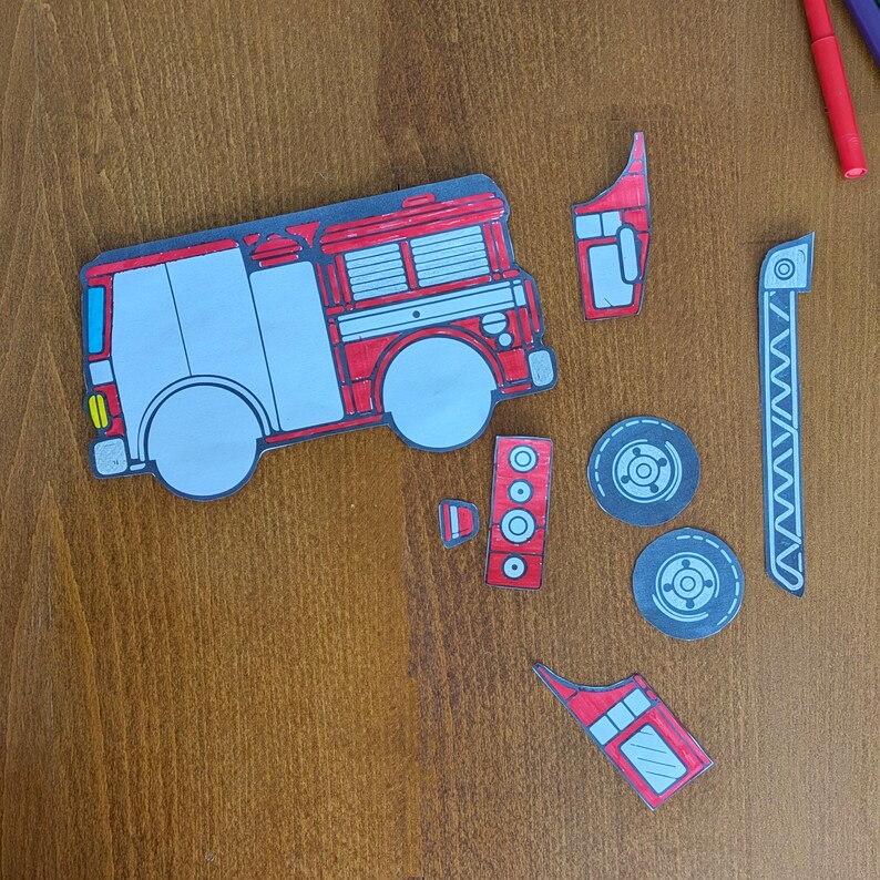 Rescue Vehicle Craft Bundle – Fire Truck, Police Car and Ambulance ...