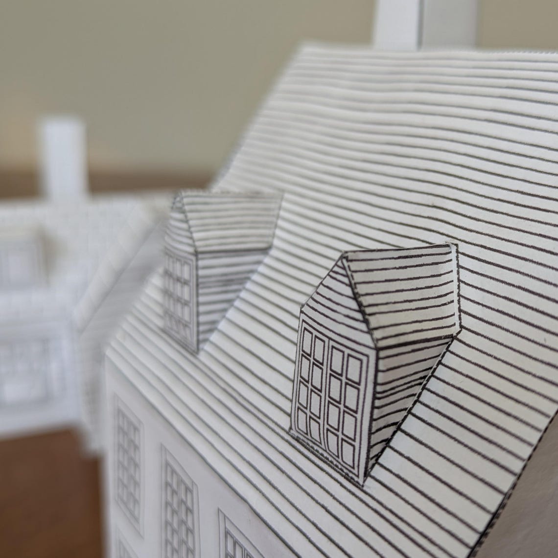 Printable 3D Paper Houses Set – 4 Mini House Templates | DIY Cut, Color ...