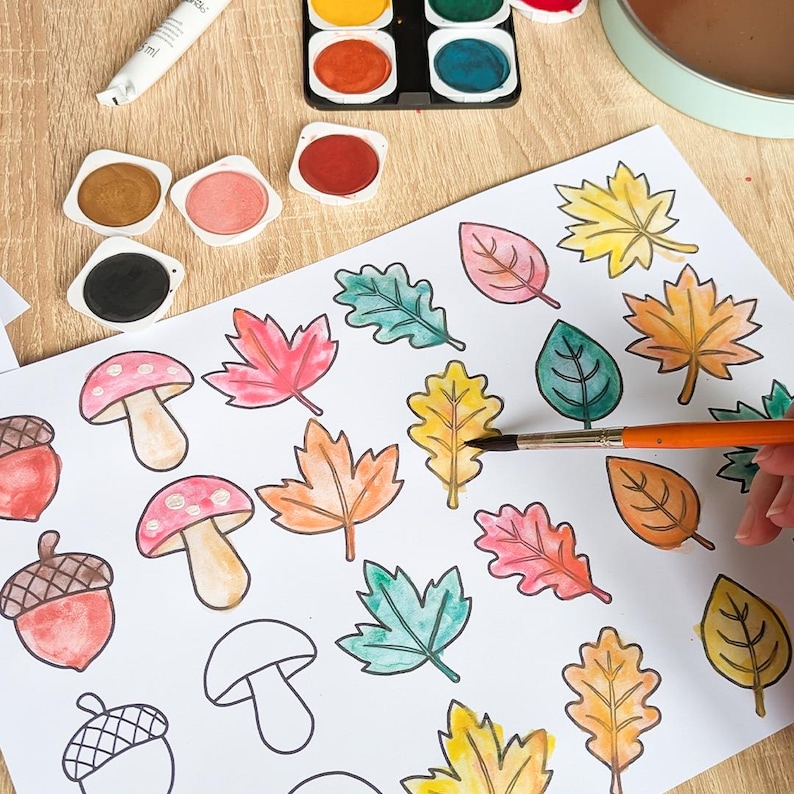 Hedgehog Craft Printable for Kids |autumn Cut and Paste Coloring ...