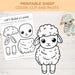Printable Sheep Craft – Cut, Color & Glue Paper Activity for Kids | A4 ...