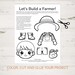 Printable Farmer Craft – Cut, Color & Glue Paper Activity for Kids | A4 ...