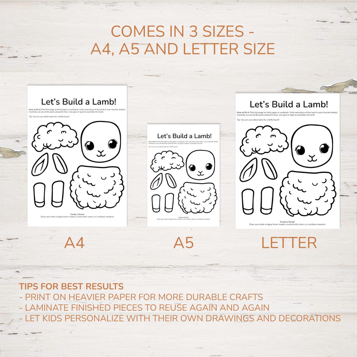 Printable Sheep Craft – Cut, Color & Glue Paper Activity for Kids | A4 ...