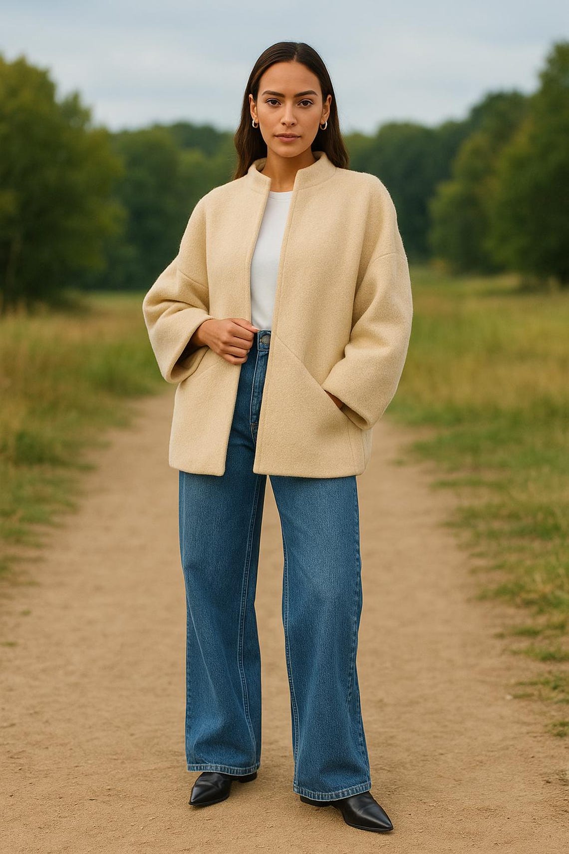Oversized Wool Coat Sewing Pattern (S-3XL) (PDF) - Etsy