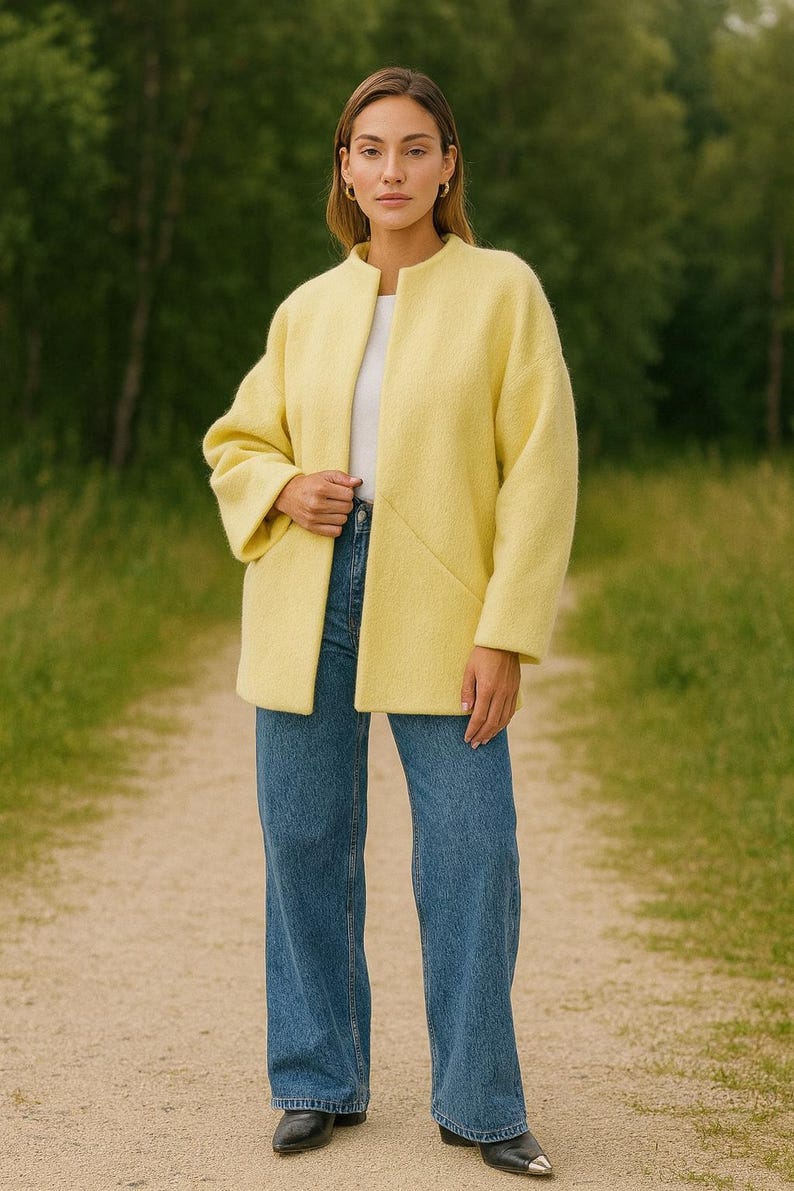Oversized Wool Coat Sewing Pattern (S-3XL) (PDF) - Etsy