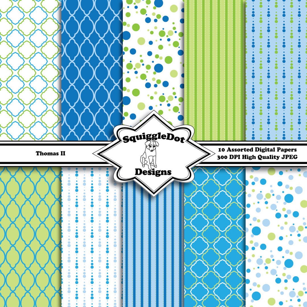 Digital Printable Scrapbook Paper for Cards, Crafts, Baby Showers and ...