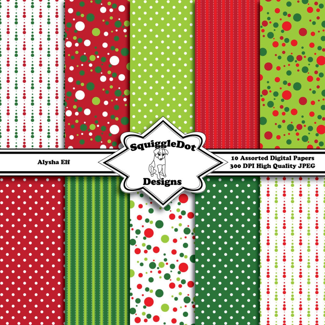 Digital Printable Christmas Paper Paper for Cards, Crafts, Art and ...
