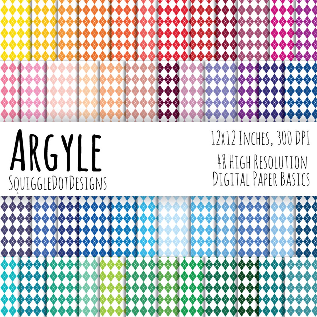 Diamond Pattern Digital Printable Background Paper Kit for Web Design ...