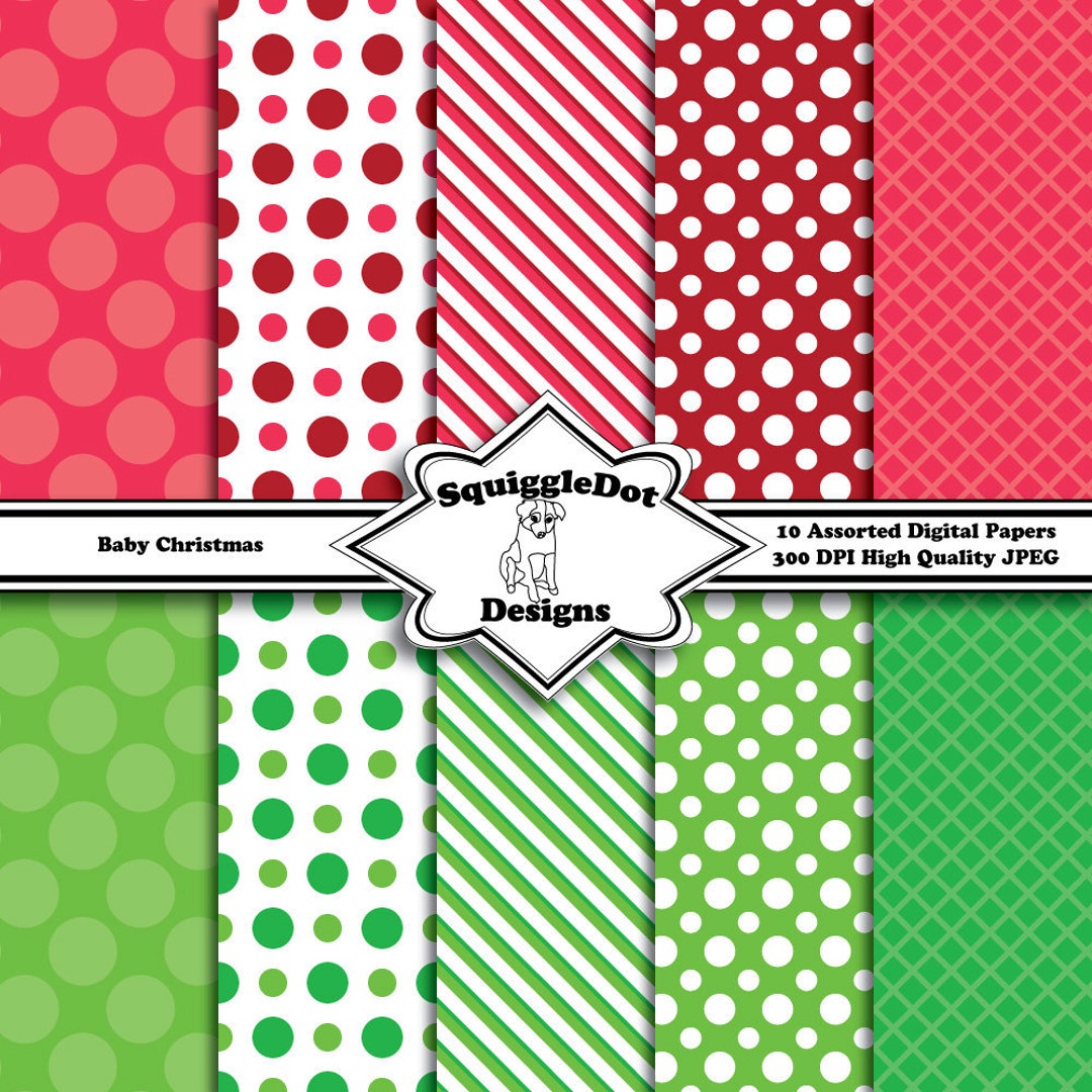 Printable Christmas Digital Paper for Cards, Crafts, Art and ...