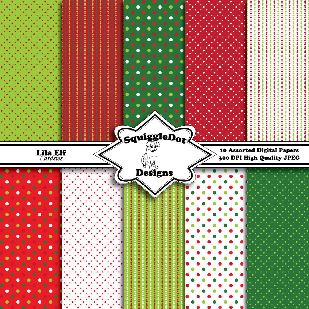 Digital Christmas Paper Designed for Cards, Small Crafts, Art and Mini ...