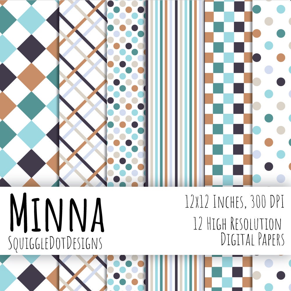 Digital Printable Paper for Cards, Crafts, Art and Scrapbooking Set of ...