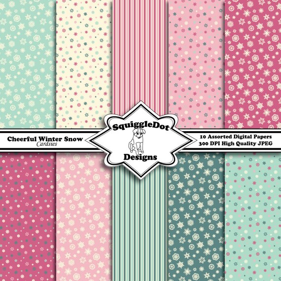 Digital Scrapbook Paper Designed for Cards Small Crafts Art | Etsy