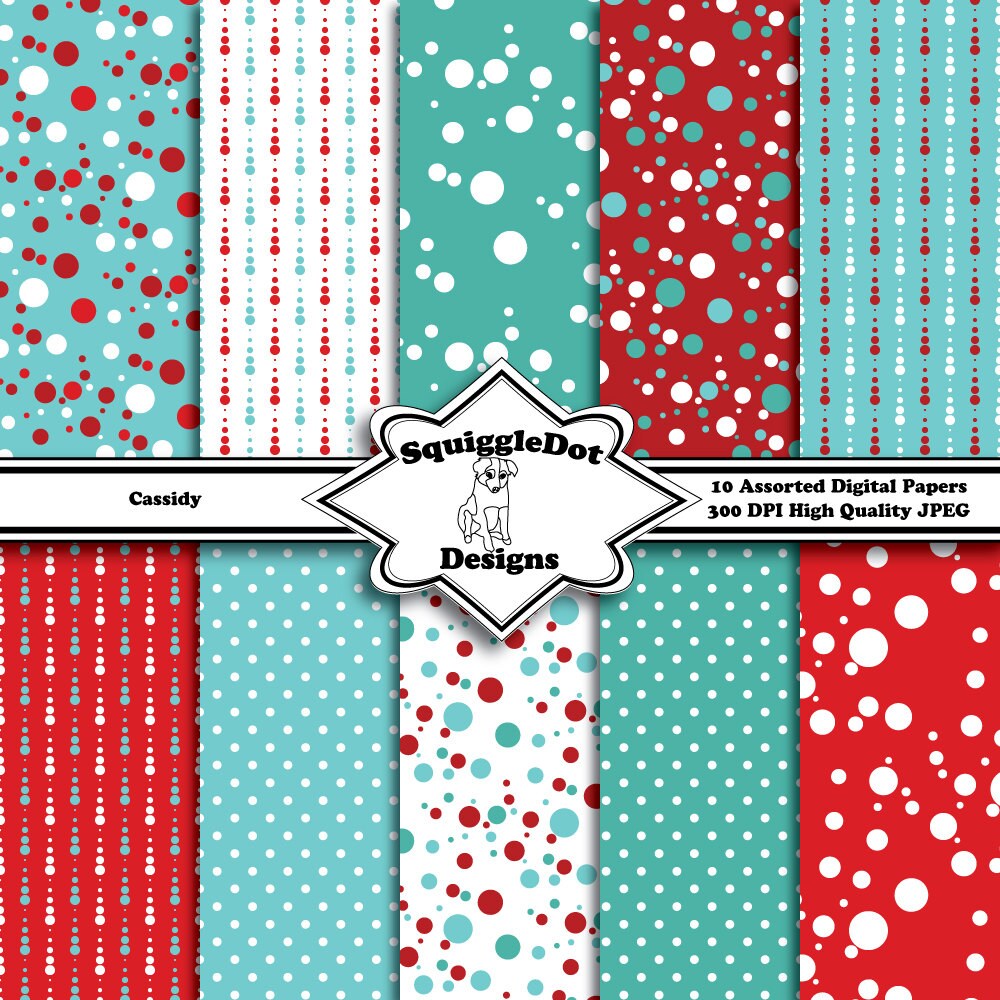 Digital Printable Paper for Cards, Crafts, Art and Scrapbooking Set of ...