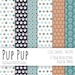 Dog Themed Digital Printable Paper for Cards, Crafts, Art and ...