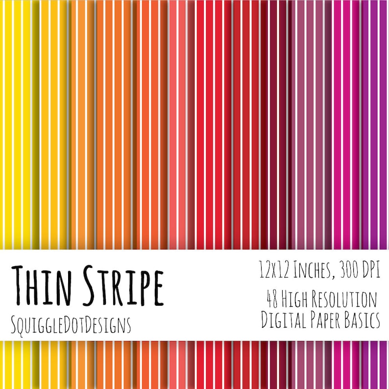 Stripe Pattern Digital Printable Background Paper Kit for Web Design ...