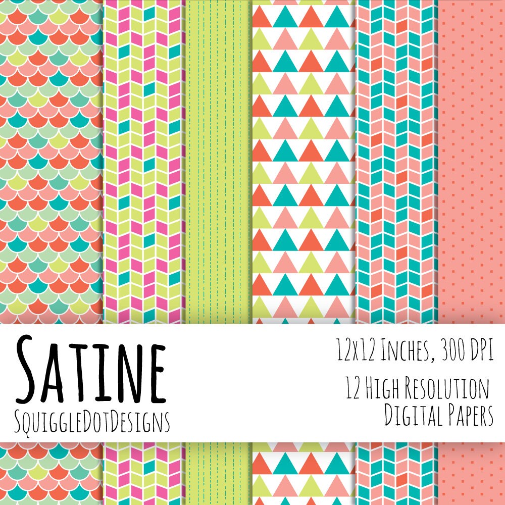 Geometric Digital Printable Paper for Cards, Crafts, Art and ...