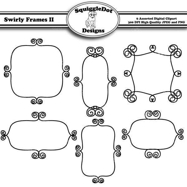 Swirly Frames - Etsy