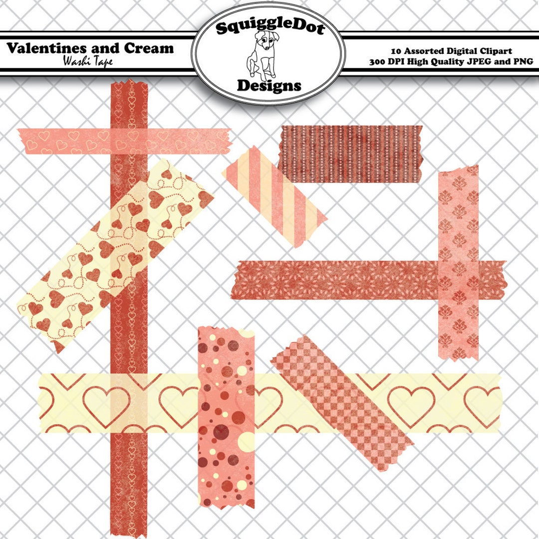 Digital Printable Washi Tape for Scrapbooking for Cards, Crafts, Art ...