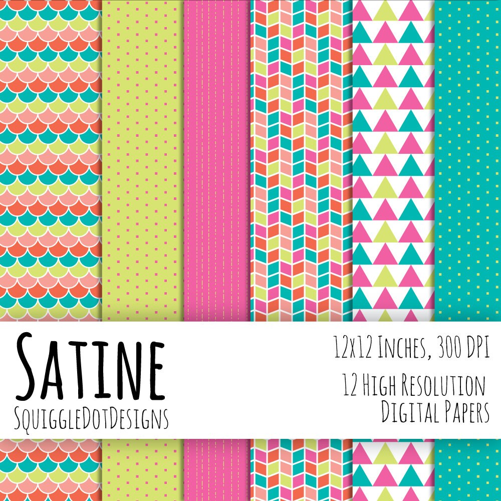 Geometric Digital Printable Paper for Cards, Crafts, Art and ...
